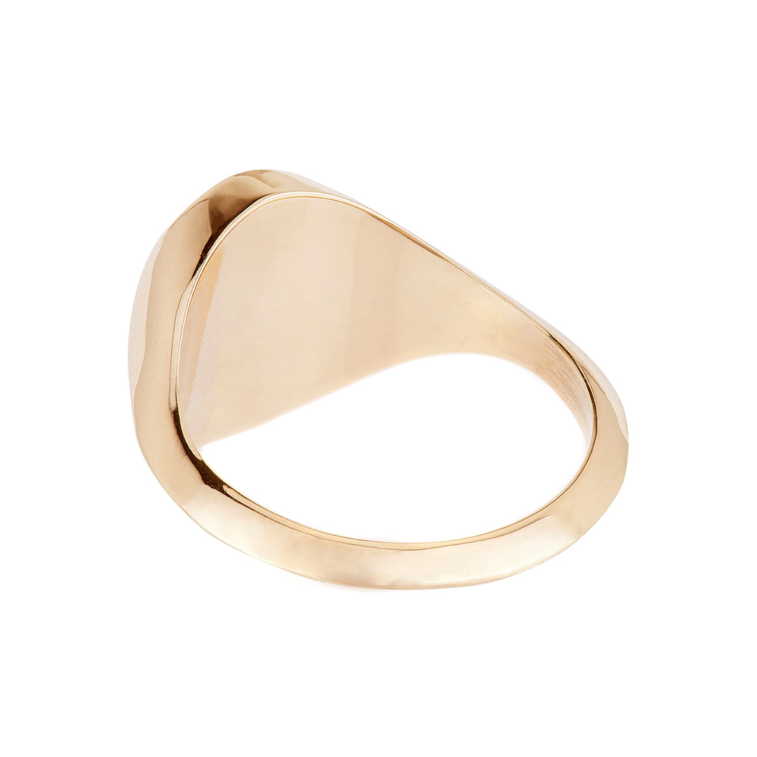 Women’s Oval Diamond Signet Ring – ANUKA Jewellery